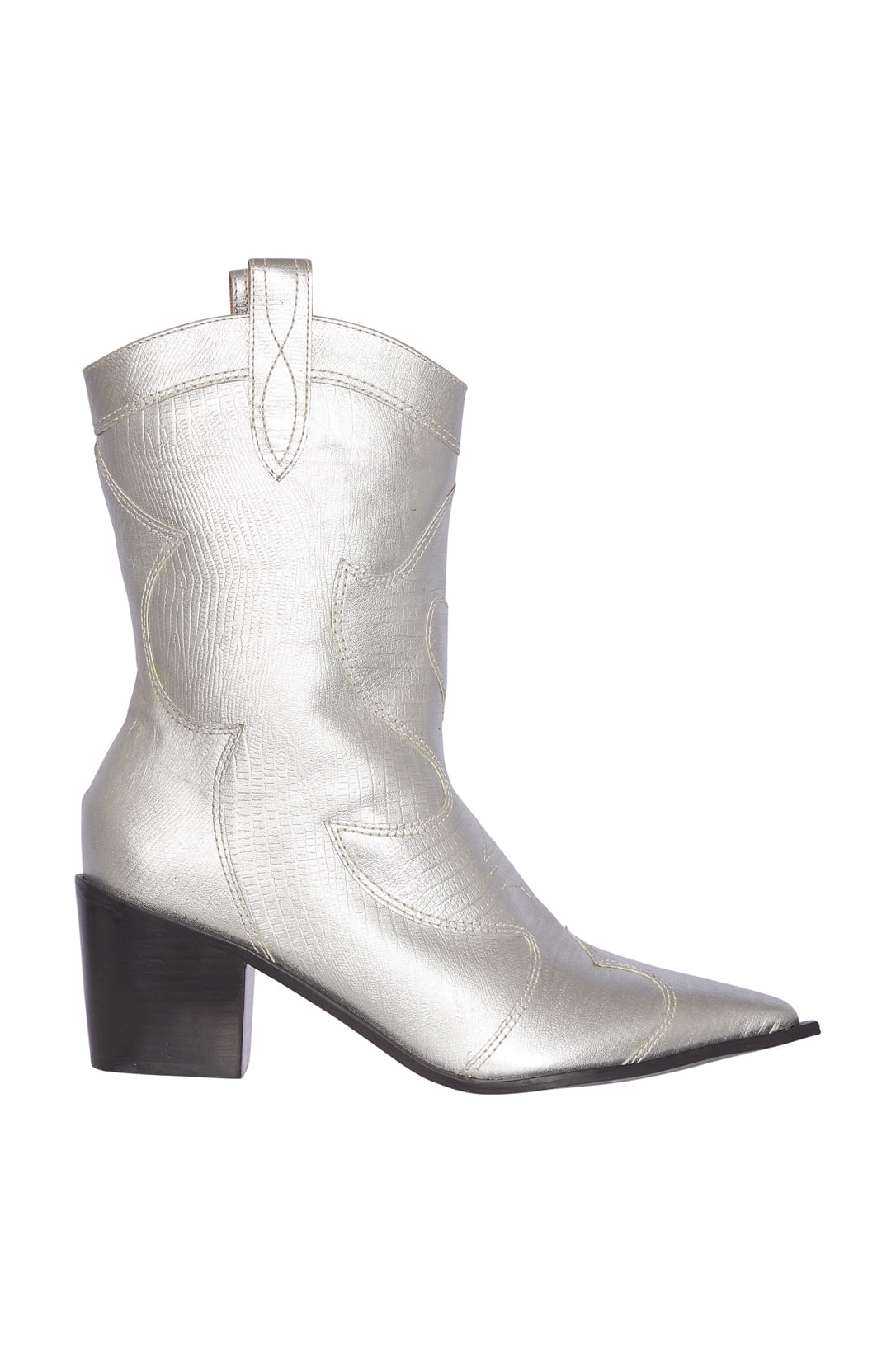 Bota West Heart Silver